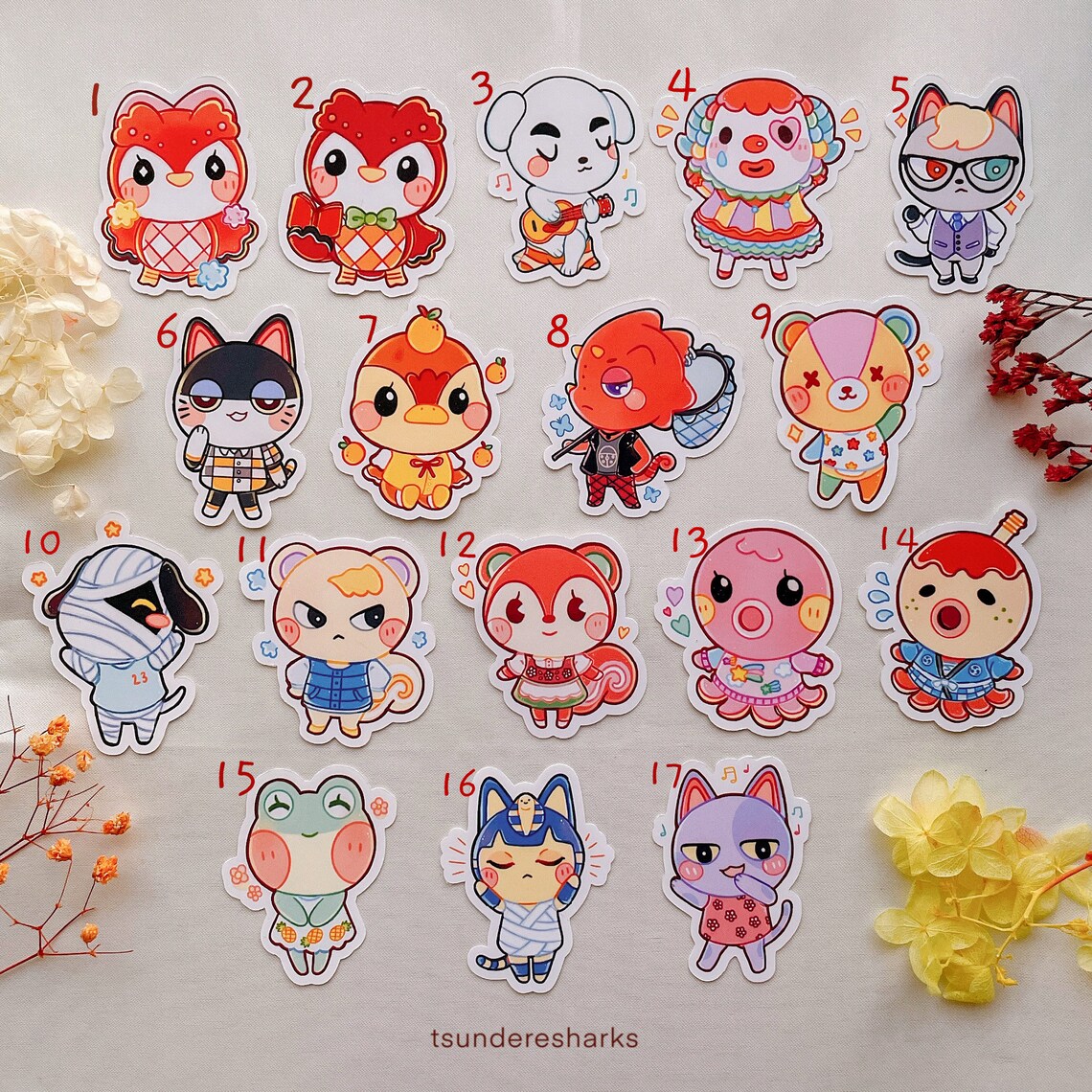 Animal Crossing ACNH Villagers Vinyl Stickers New Horizons | Etsy
