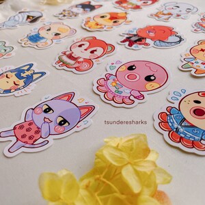 Animal Crossing ACNH Villagers Vinyl Stickers New Horizons New Leaf KK ...