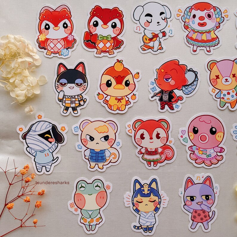 Animal Crossing ACNH Villagers Vinyl Stickers New Horizons | Etsy