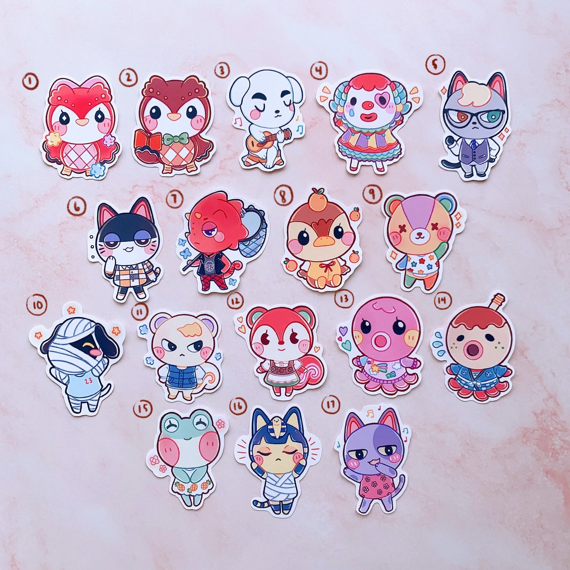 Animal Crossing ACNH Villagers Vinyl Stickers New Horizons | Etsy