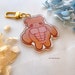 Buff Bear Bread Epoxy Acrylic Glitter Keychain Charms Cute Kawaii ...
