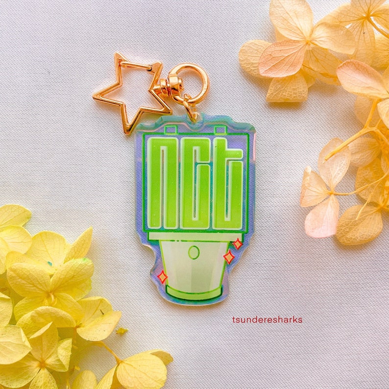 NCT 127 Dream Lightstick Acrylic Holographic Keychains Charms - Etsy