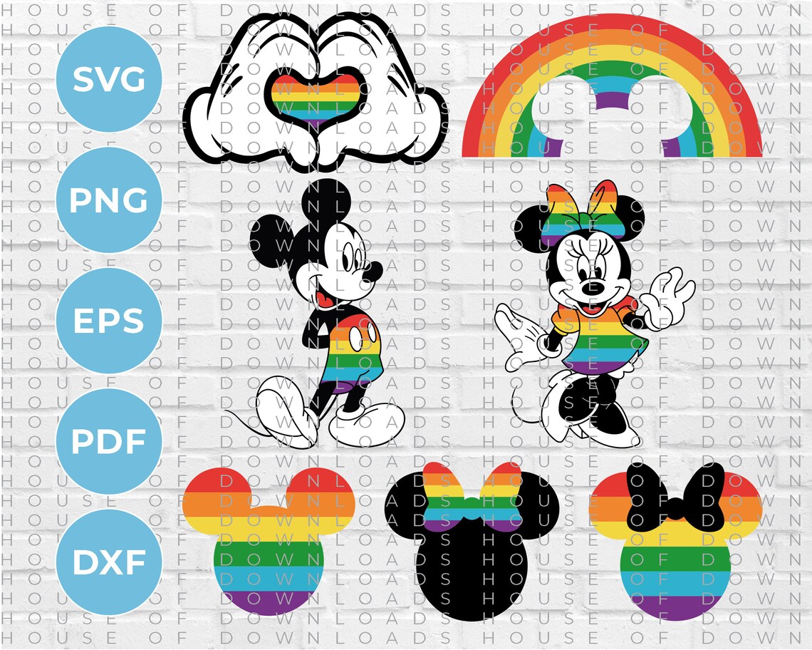 Rainbow Mouse Pride Bundle // LGBTQ+ Pride // Digital File Download ...
