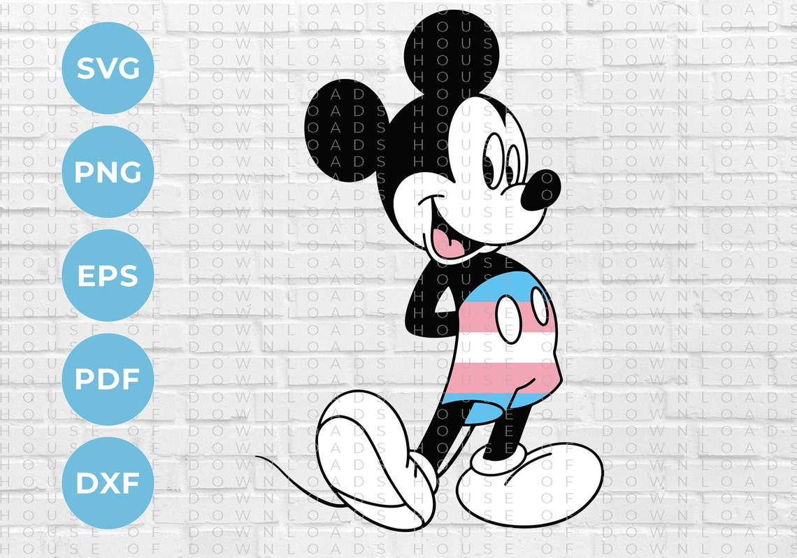 Transgender Mouse Flag // LGBTQ+ Pride // Digital File Download // Svg ...