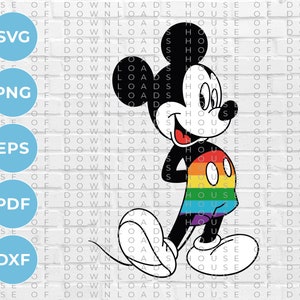 Mouse Rainbow Flag // LGBTQ Pride // Digital File Download // Svg Png ...