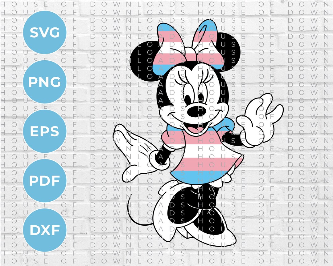 Transgender Mouse Flag // LGBTQ+ Pride // Digital File Download // Svg ...