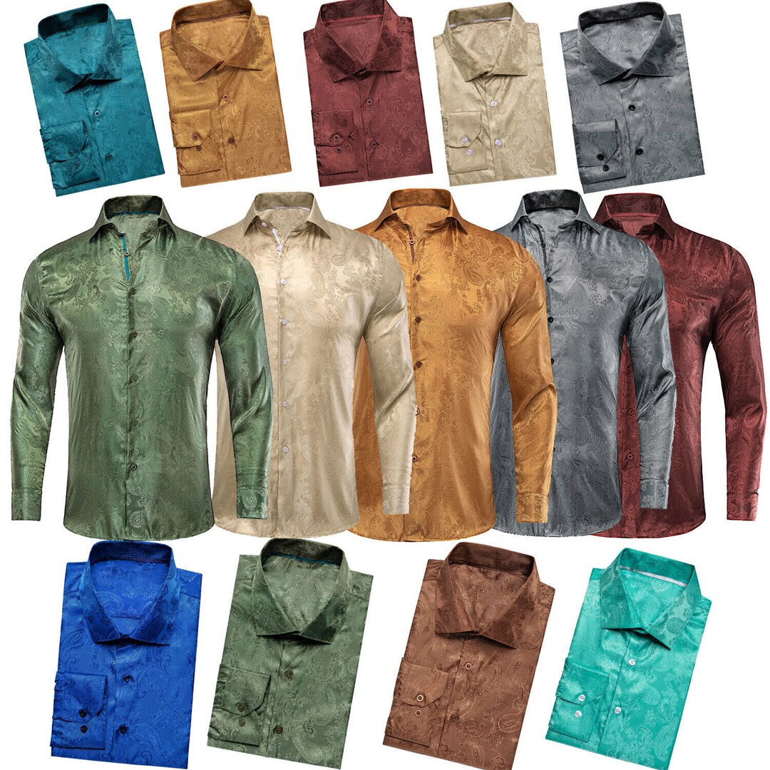 H® Msg Me the Color and Size Mens Classic Fit Silk Long Sleeve - Etsy