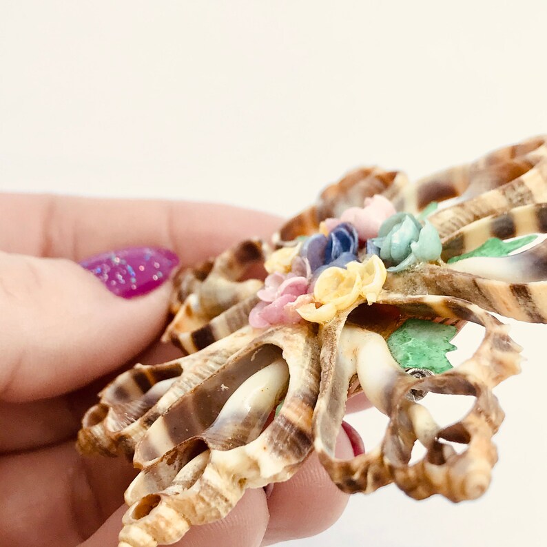 One of a Kind Bohemian Vintage Shell Brooch 1970s - Etsy