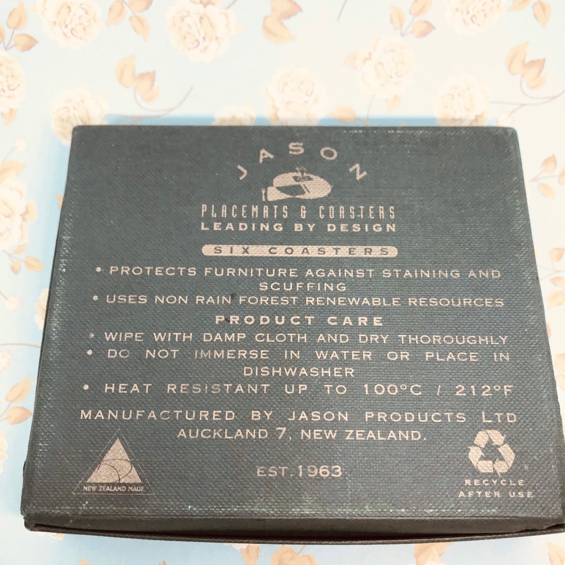 Vintage Coaster Set Deborah K. Ellis Watercolour Print Set of Six ...