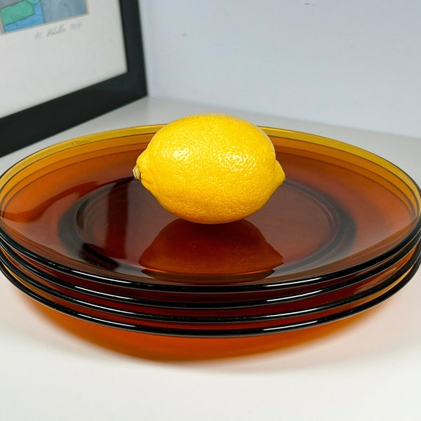 Amber Glass Plate - Etsy