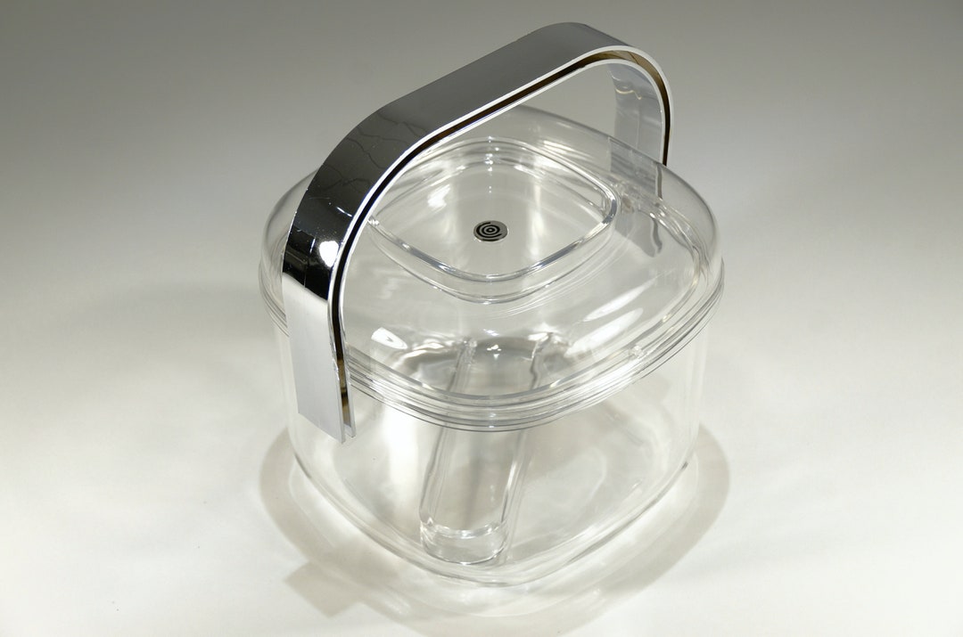 Vintage Space Age Ice Bucket in Clear Acrylic 1980s 'cameleon' Canadian ...