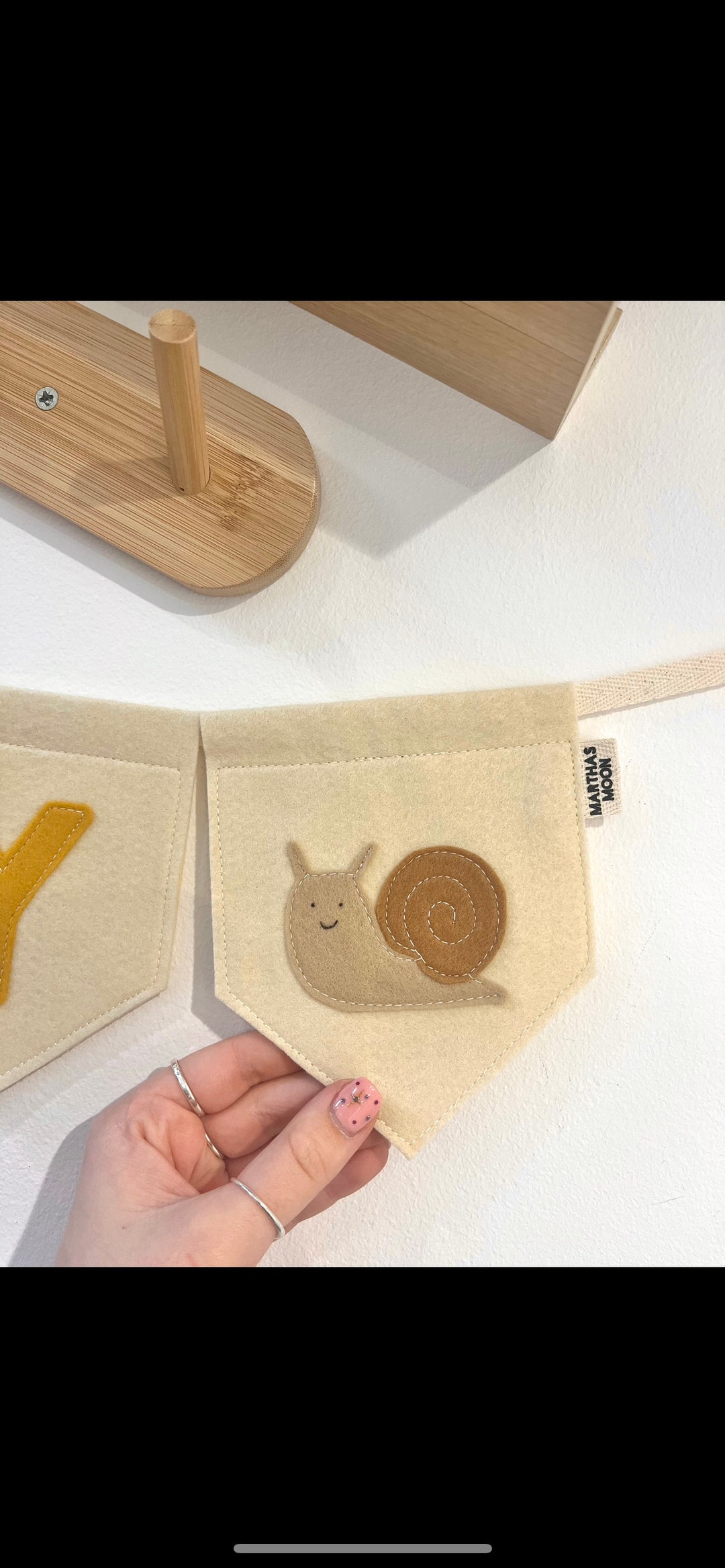 Snail Theme Name Bunting- Personalised Customised Name Bunting ...