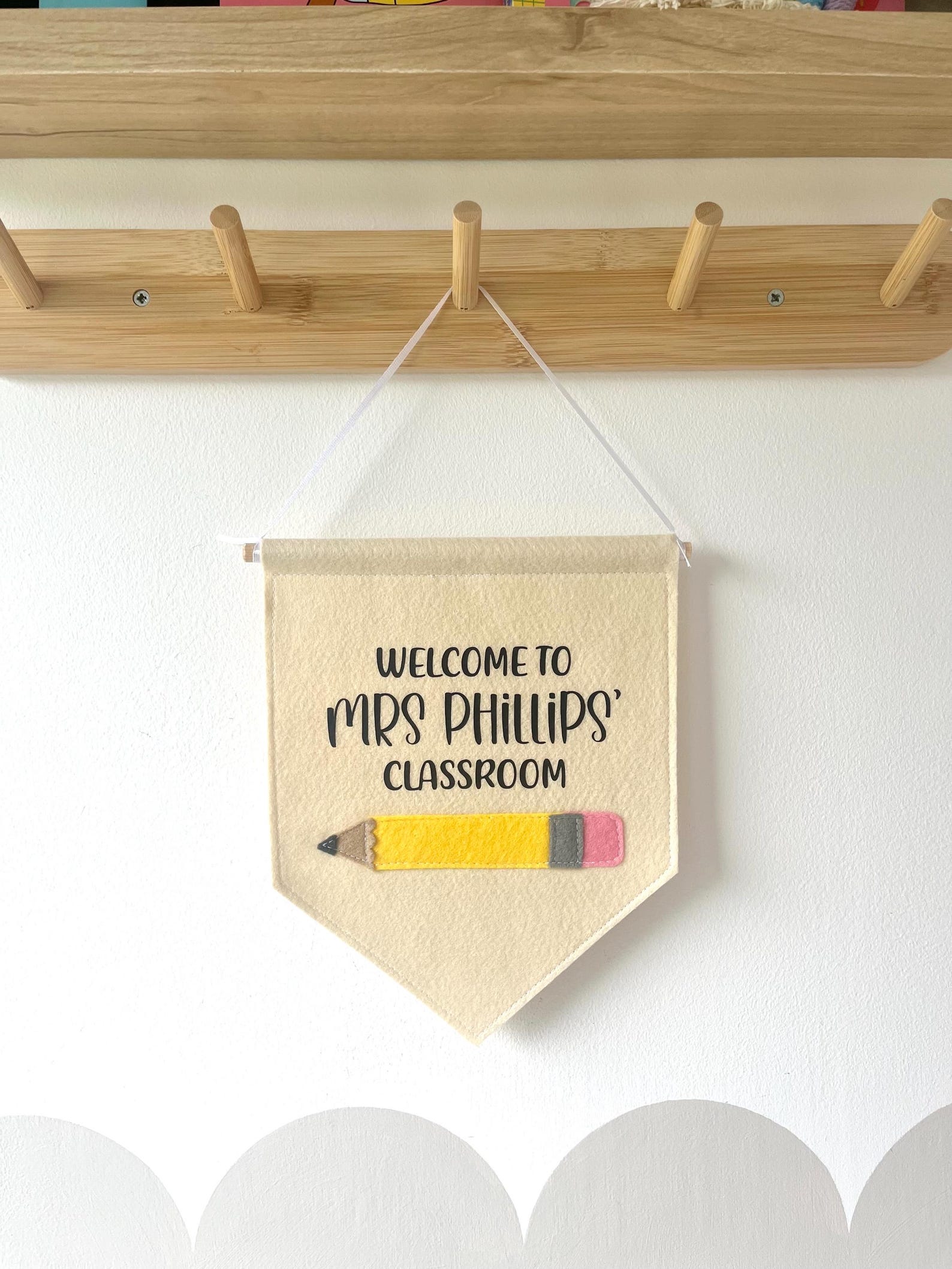 Welcome to Our Classroom Banner- Teacher Gift- Fabric Banner- Felt ...