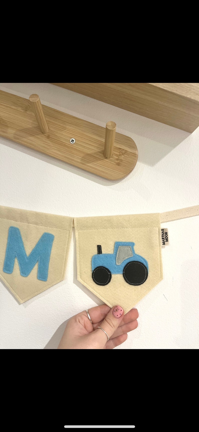 Tractor Name Bunting- Personalised Customised Name Bunting - Nursery ...
