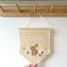 Bunny Fabric Banner - Rabbit Decor- Cute Bunny- Personalised - Nursery ...