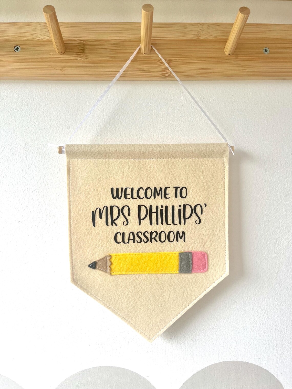 Welcome to Our Classroom Banner- Teacher Gift- Fabric Banner- Felt ...
