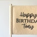 Personalised Happy Birthday Flag Felt Flag Happy Birthday Decoration ...