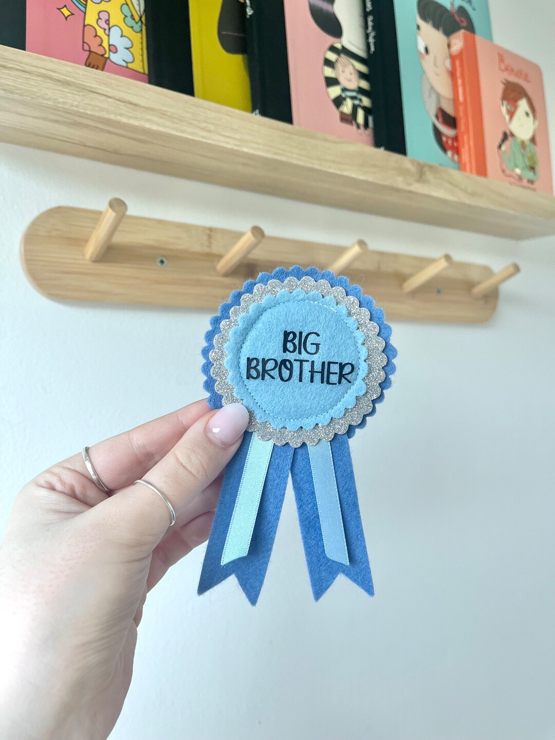 Big Brother Felt Badge - Felt Badge- Felt Broach - Big Sister Badge ...