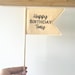 Personalised Happy Birthday Flag Felt Flag Happy Birthday Decoration ...