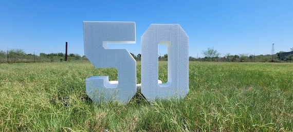 Big Foam Numbers 50. 30in Tall and 8in Thick. for Any Two - Etsy
