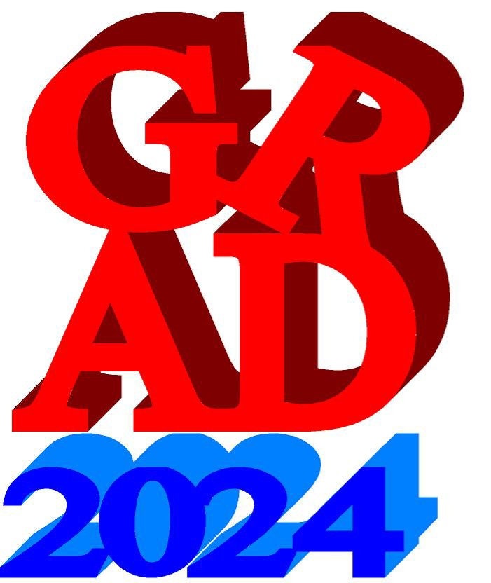 Large Famous Grad 2024 Symbol Free Standing Made From Foam - Etsy