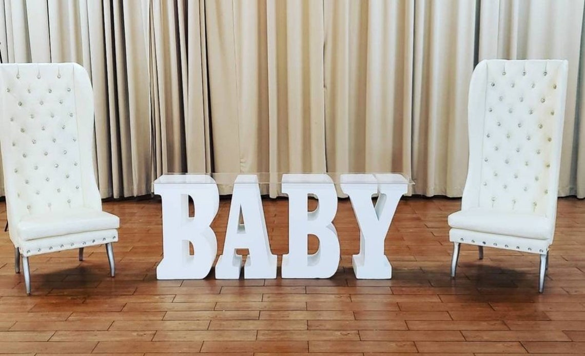 Large Foam 30in Table Base Foam Letters BABY - Etsy