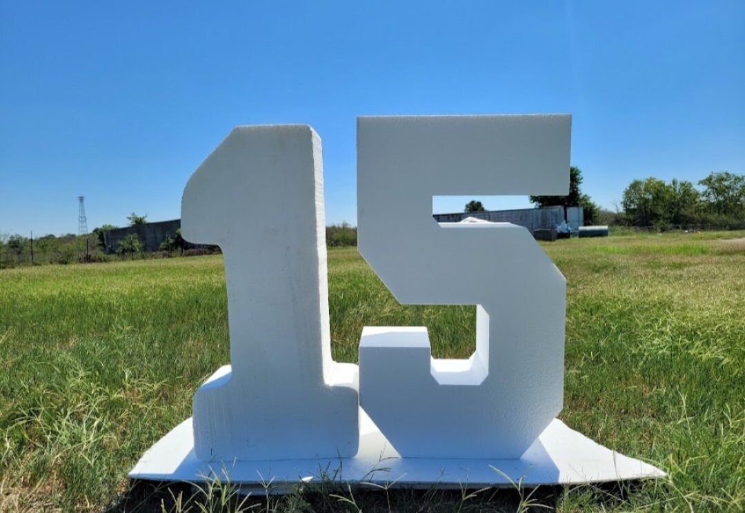 Giant Foam Number 15 Sign: 8in Thick Quinceañera Decor - Etsy