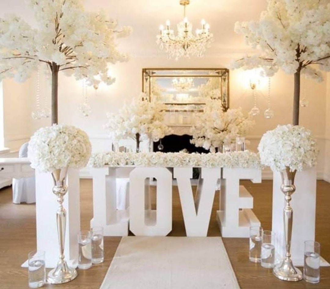BIG Foam Letters 30" Tall 12 in Depth 4 Letters LOVE Table Base Love ...