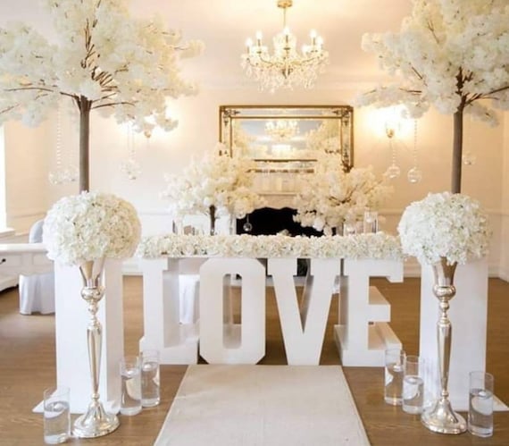 Table Letters Wedding Mr & Mrs Wedding Decoration Wooden Sign Letters