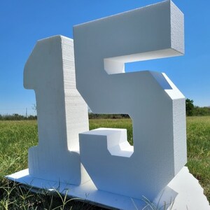 Giant Foam Number 15 Sign: 8in Thick Quinceañera Decor - Etsy