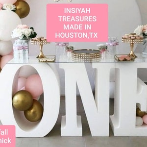 One Foam Letters Table Base Foam Letters ONE - Etsy