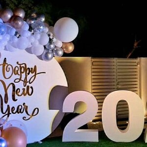 New Year Party Numbers, All 4 Numbers 2025 Included in Price. or Any 4 ...