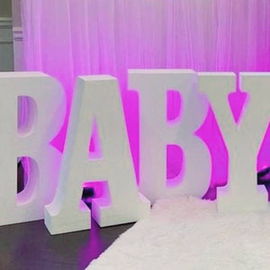Giant Foam Baby Letters: Table Base Decor - Etsy