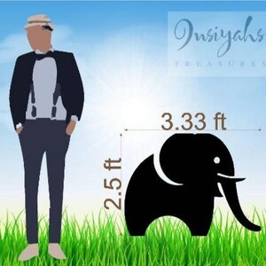 3D Large Styrofoam Elephant Table Base, Elephant Backdrop,and Birthday ...