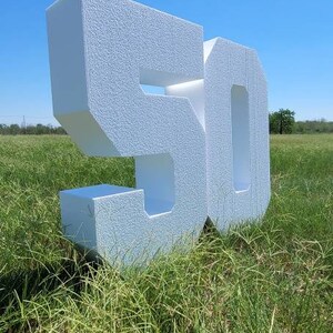 Big Foam Numbers 50. 30in Tall and 8in Thick. for Any Two Numbers. - Etsy
