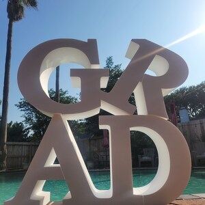 Large Famous Grad 2024 Symbol Free Standing Made From Foam - Etsy