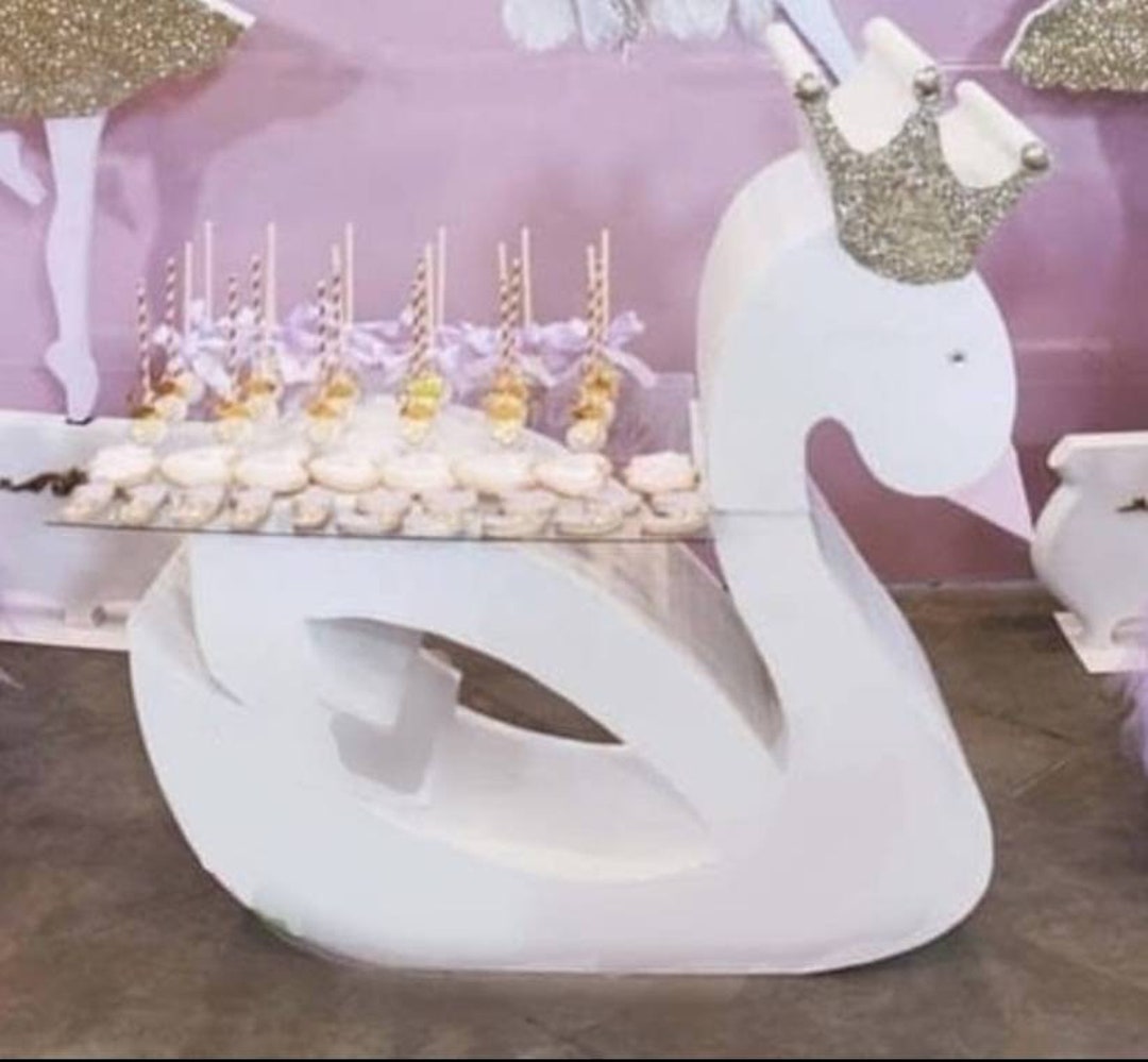 Swan 30in Tall Free Shipping Table Base Princess Swan Party - Etsy