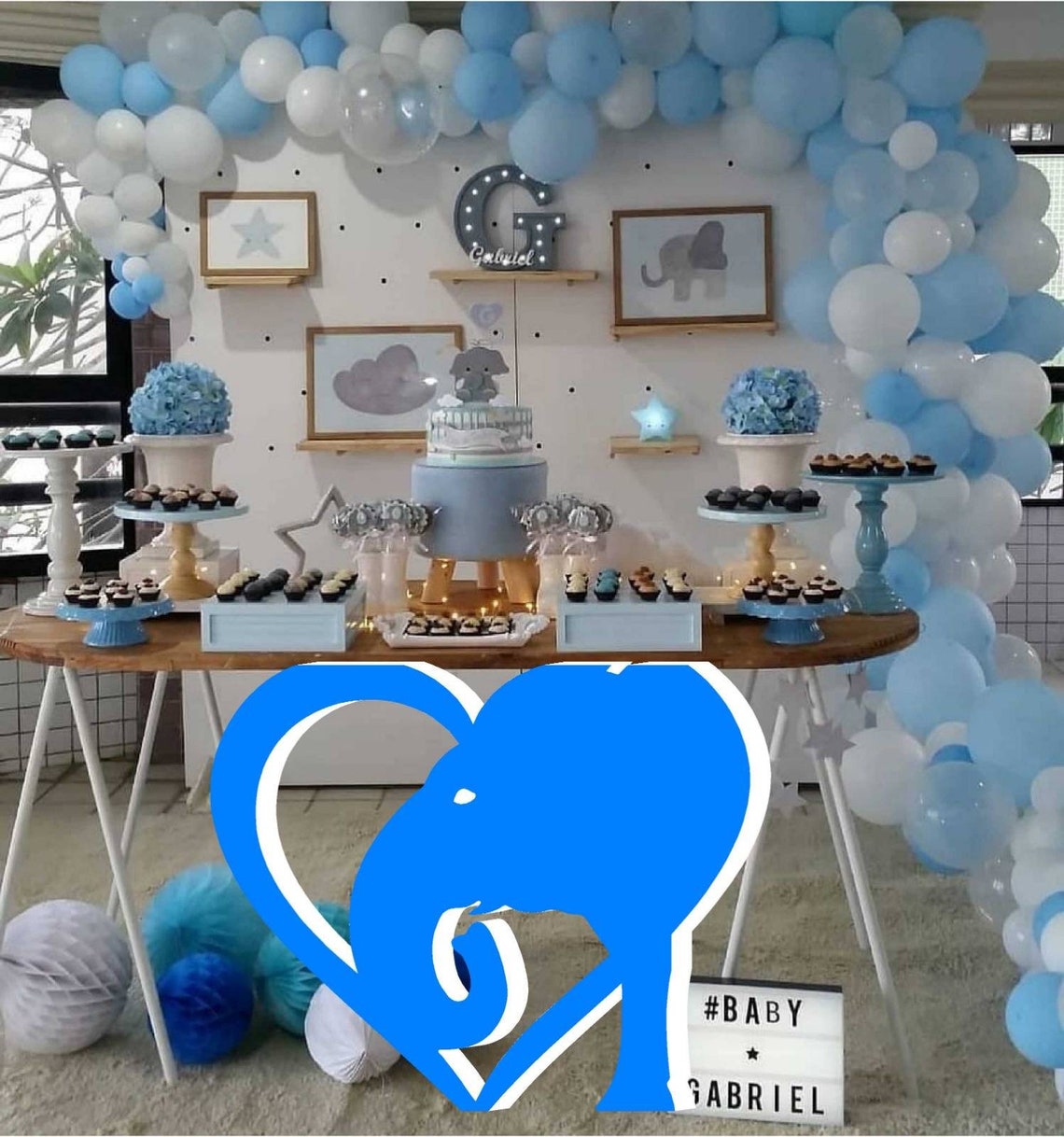 3D Large Styrofoam Elephant Table Base Elephant Backdropand | Etsy