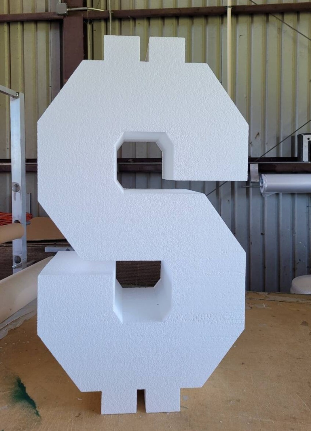 Foam Dollar Sign 30in Tall. Bling Bling Party, Table Base,free Standing ...