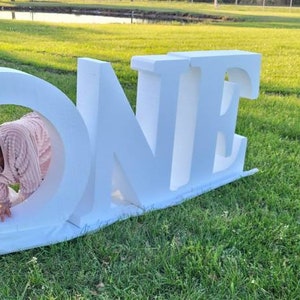 Giant Foam Letters for One,32in Letter 0 30in Letter NE 8in Thick ...