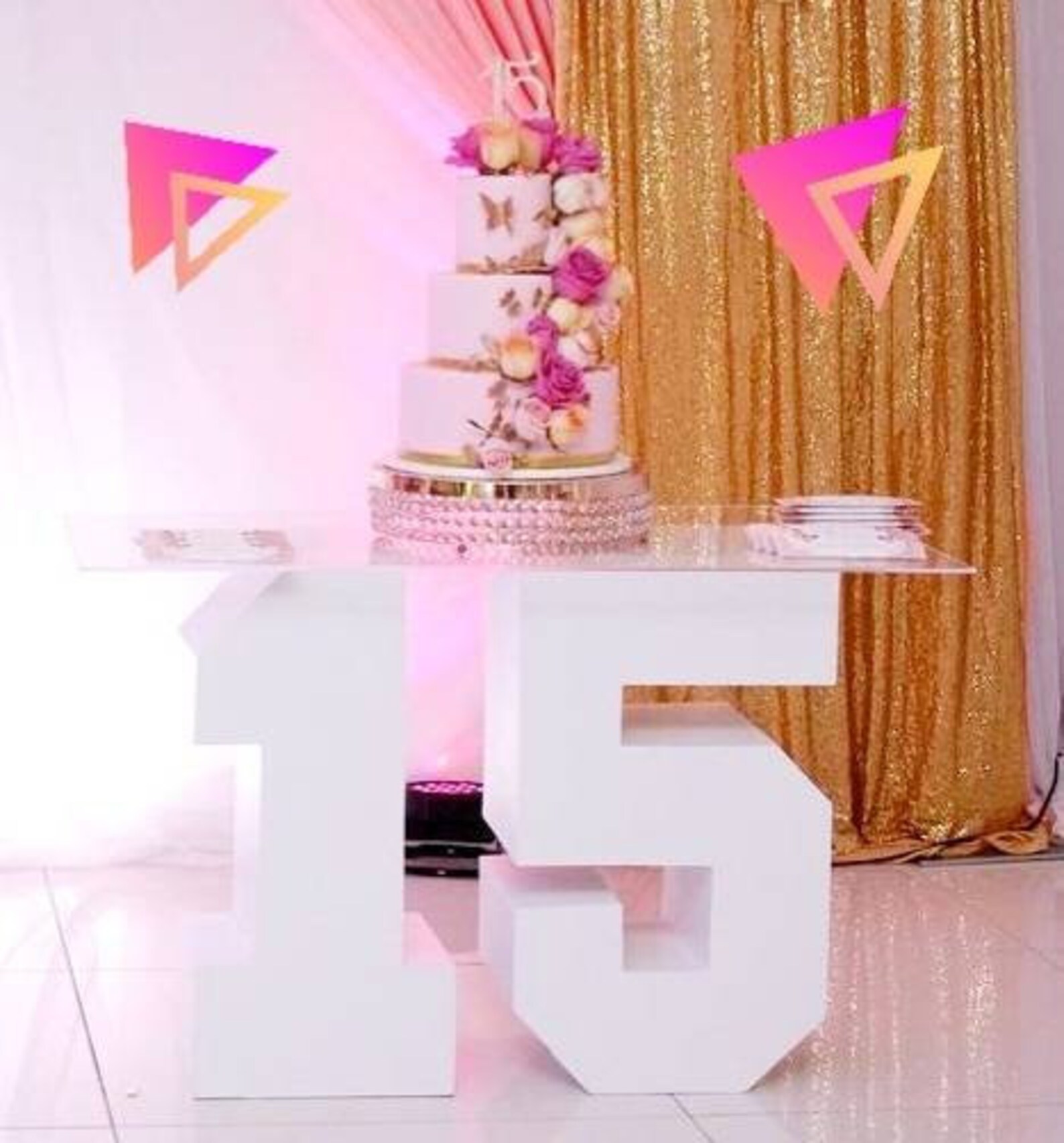 Foam Mis 15 Letters: Quinceañera Table Base - Etsy