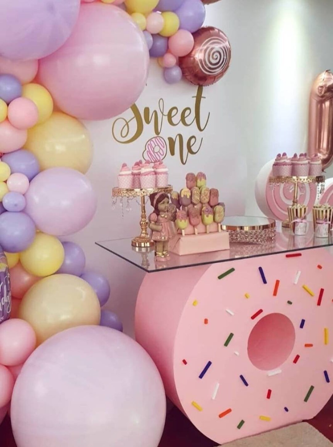 Foam Donut Table Base,free Standing,prop, Free Shipping 30in Tall - Etsy