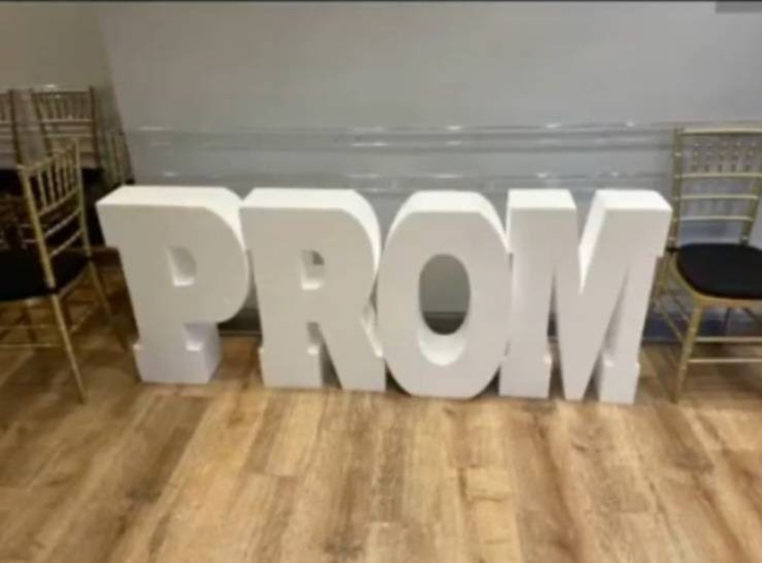 Giant Foam PROM Letters: Graduation Party Decor - Etsy