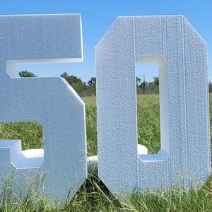 Big Foam Numbers 50. 30in Tall and 8in Thick. for Any Two Numbers. - Etsy