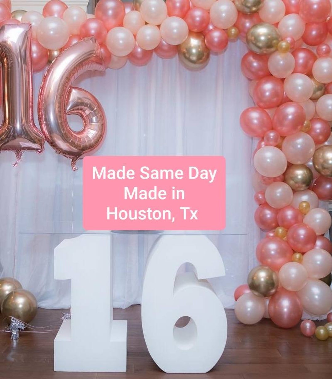 Foam Numbers 16, for Sweet 16 Party With the Number 16 for Table Top ...