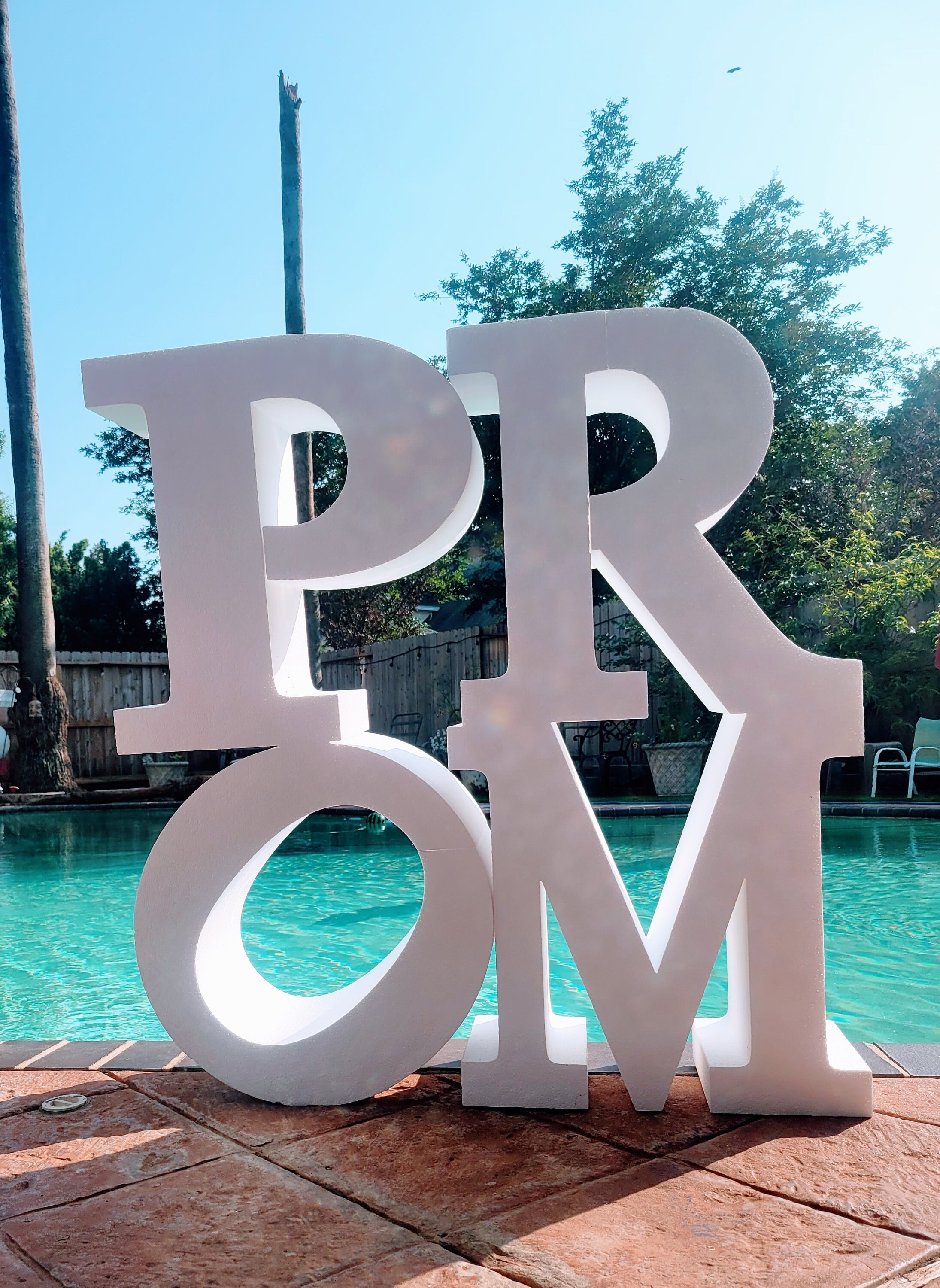 Large Famous PROM. CUSTOM MADE Symbol. Free Standing Made From Foam - Etsy