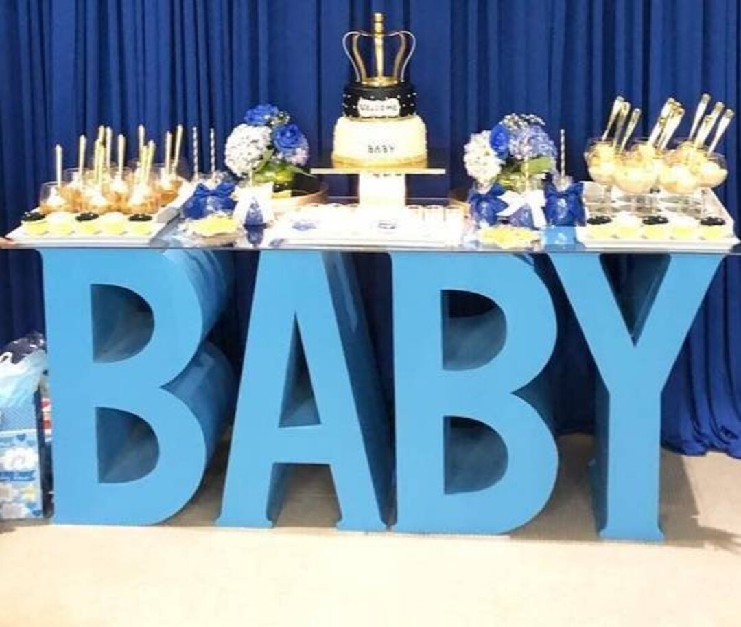 Giant Foam Single Letter Table Base 8in Thick Painted for One Letter - Etsy