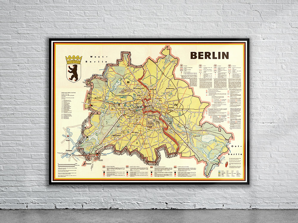 Berlin Wall Map Overlay