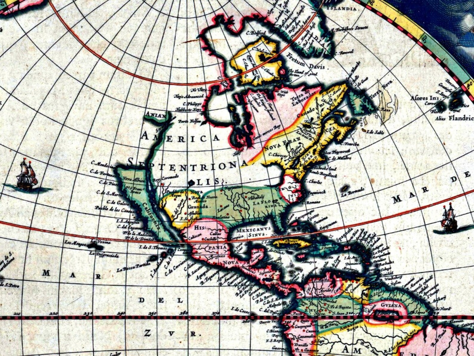 Beautiful Vintage Blaeu Old World Map 1664 Old Map Print - Etsy