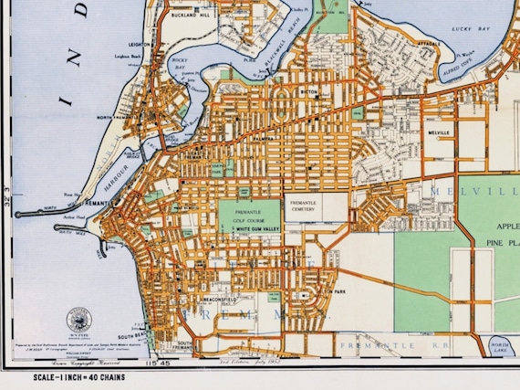 Old Street Maps Of Perth - Carina Vivienne